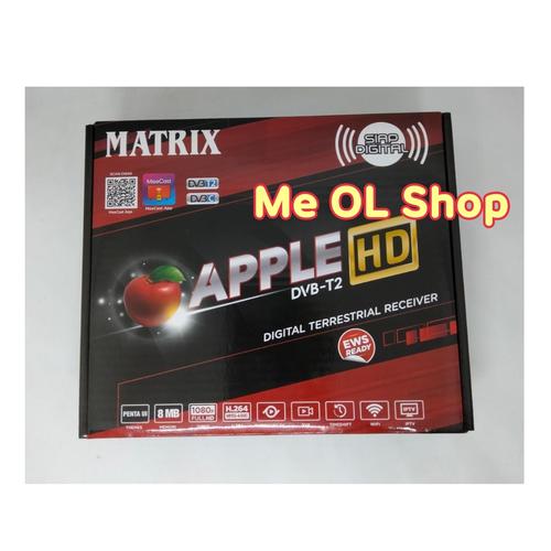 Jual SET TOP BOX MATRIX APPLE DVB-T2 STB MATRIX DVB T2 - STB MERAH ...