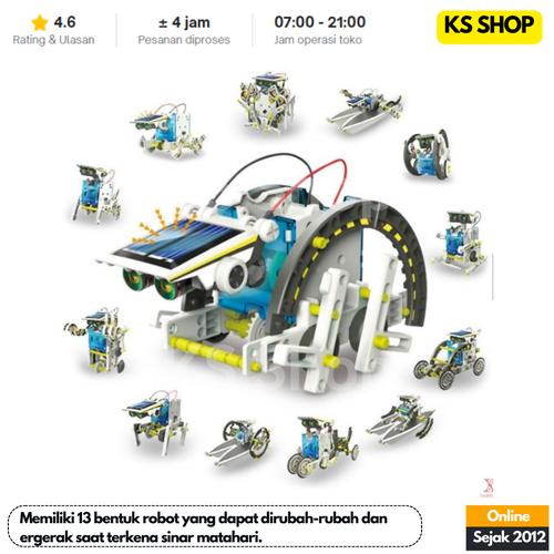 Jual Robot Solar Kit Sience DIY 13 in 1 / Mainan Edukasi Merakit Robot ...