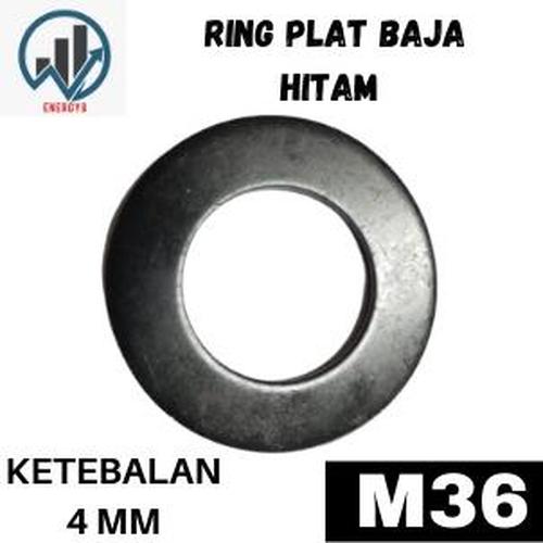 Jual RING PLAT M36 BAJA HITAM - RING PLAT HITAM MUR M36 - PLATE WASHER ...
