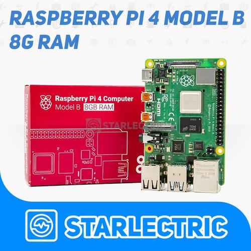 Jual Raspberry Pi 4B RAM 8GB 8 GB Raspi Pi 8 Model B 8Giga RAM - Dengan ...