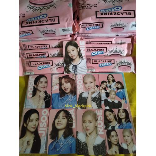 Jual Official photocard blackpink x oreo pc limited edition - rose oreo ...