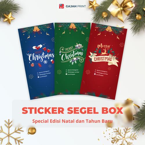 Jual Stiker Segel Spesial Edisi Natal Dan Tahun Baru / Sticker Label ...