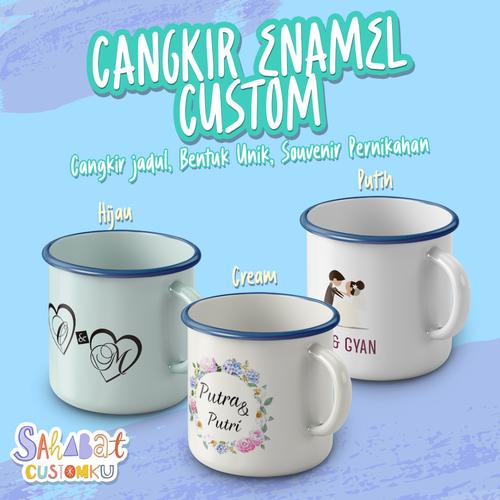 Jual Cangkir Enamel Custom/Mug Jadul/Souvenir/Harga Grosir/Murah - 1 ...