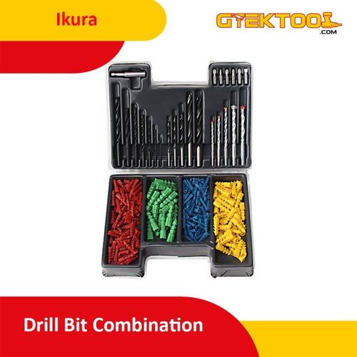 Jual Ikura Mata Bor Rumah Skrup Set 300Pcs Bor Besi Kayu Tembok Paku ...