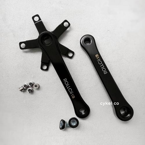 Jual rollcii 13 crankset wet black BCD 110 crank arm 165 170mm - 165mm ...