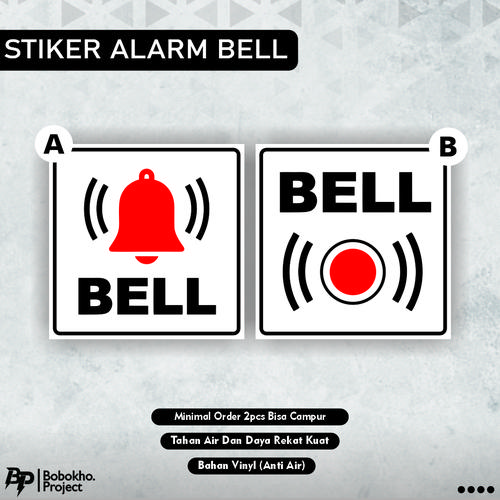 Jual Sign Sticker bell rumah / Sticker vinyl bell rumah / bell rumah ...