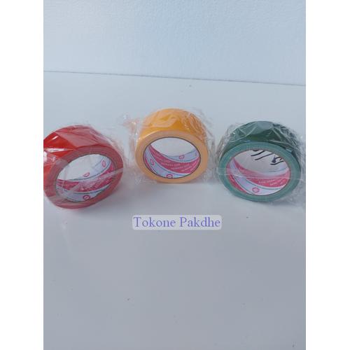 Jual Cloth Tape Daimaru Lakban Kain 2 inch Warna Merah Kuning Hijau ...