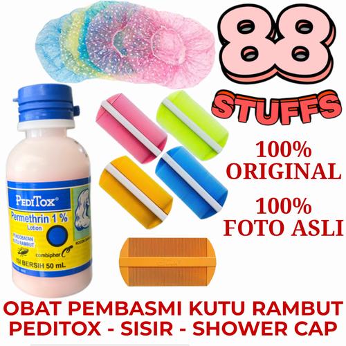 Jual PEDITOX 50 ml Pembasmi Kutu Rambut + Sisir Serit Kutu + Showerr ...