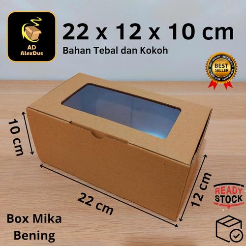 Jual Kardus Mika 22 x 12 x 10 cm... dus model diecut, untuk kue hampers ...
