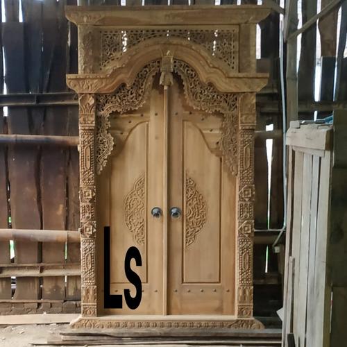 Jual kerajinan kayu bagus ukir gapura gebyok kayu jati asli - Kab ...