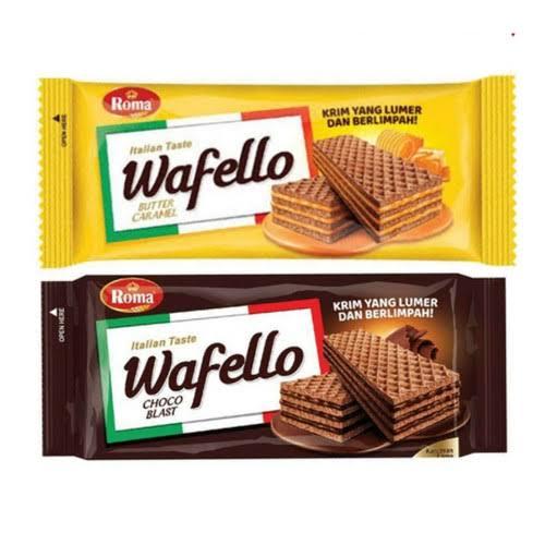 Jual Snack Roma Wafer Wafello waffer enak dan murah wafelo - Coklat ...