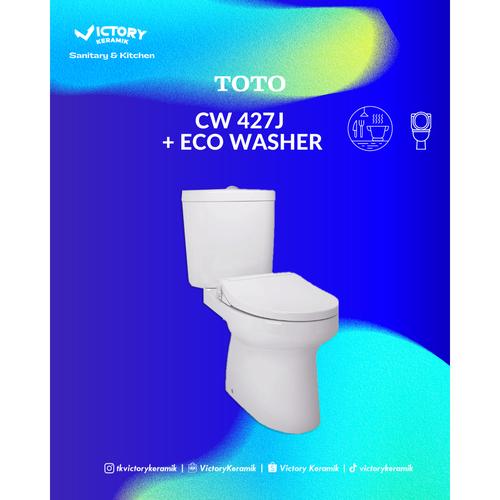 Jual KLOSET DUDUK TOTO CW 427 J + ECHO WASHER / MONOBLOK TOTO - Kab ...