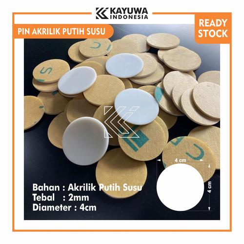Jual PIN Akrilik 2mm Putih Susu Polos - Kota Makassar - Kayuwa Store ...