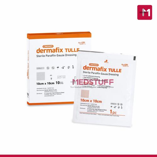Jual Dermafix Tulle 10x10cm Paraffin Gauze Onemed isi 10s Kasa Dressing ...