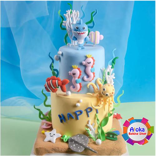 Jual Topper Kue Mermaid Hewan Laut Clay / Dekorasi Ulang Tahun Mermaid ...