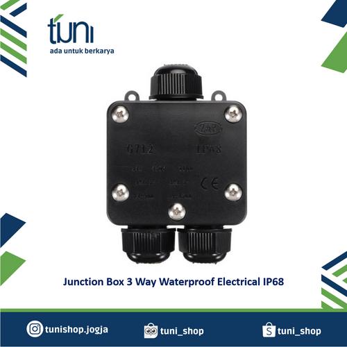 Jual Junction Box 3 Way Waterproof Electrical Outdoor Protection IP68 ...