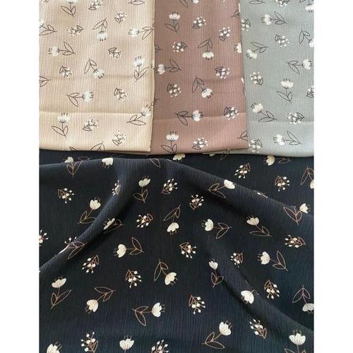 Jual kain mango crinkle meteran motif spotia - Hitam - Kota Surabaya ...