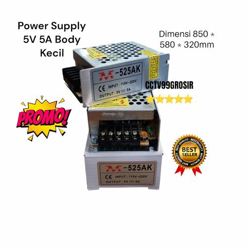 Jual POWER SUPPLY 5V 5A / PSU 5V 5A SWITCHING BODY KECIL - Jakarta ...