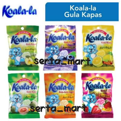 Jual Koala-La Permen Gula Kapas 10gr - koala La Soft Cotton Candy ...