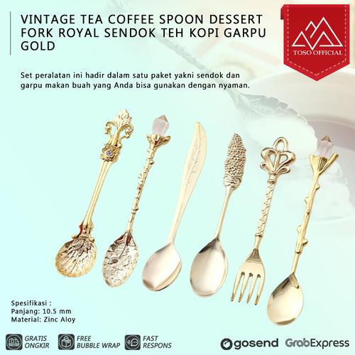 Jual VINTAGE TEA COFFEE SPOON DESSERT FORK ROYAL SENDOK TEH KOPI GARPU ...