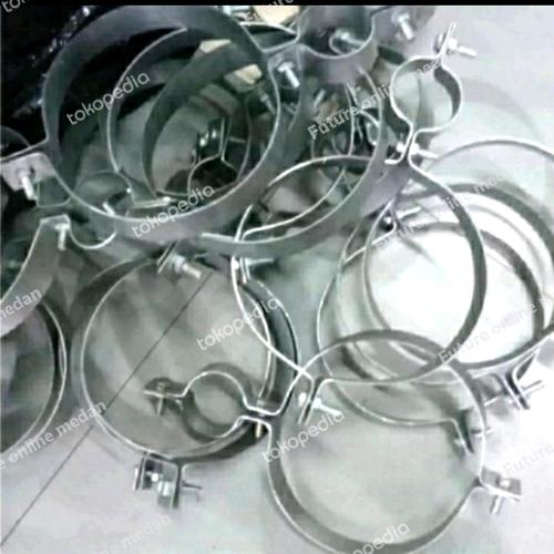 Jual Klem besi 6 , 7x1,5" , 8 x 1,5" , 9 x 1,5" pengikat tiang listrik ...