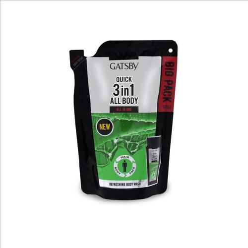 Jual Gatsby Body Wash Quick 3IN1 All Body Refill 450ml - Sabun Mandi Cair - Kota Cimahi - SAGA ...