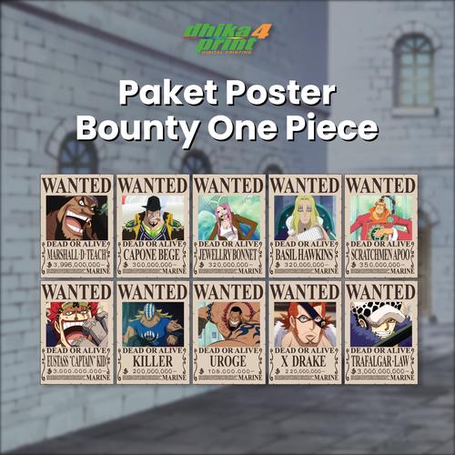 Jual Poster Bounty One Piece | Size A4 Harga Satuan | Poster Anime ...