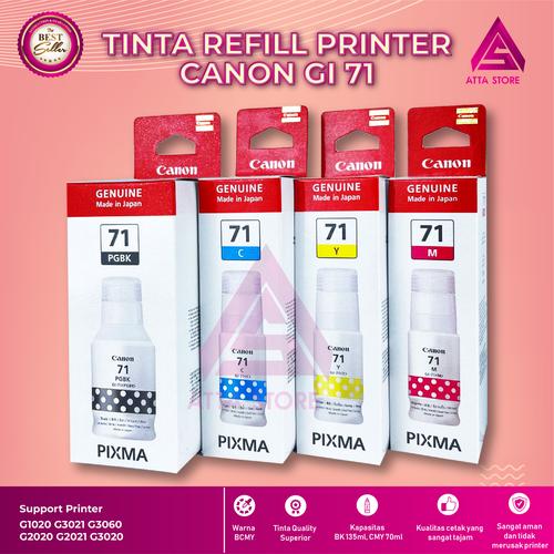 Promo Tinta Canon GI71 For Printer G1020 G2020 G2021 G2060 G3020 G3021 ...