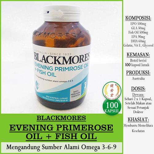 Jual [BlackMores] EVENING PRIMEROSE OIL +FISH OIL [Omega 3&6] 100 ...