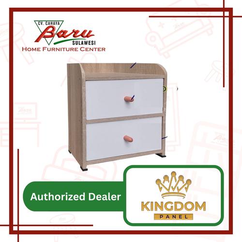 Jual Meja Nakas / Bedside Table / Laci Kingdom Panel Minimalis - 2 LACI ...