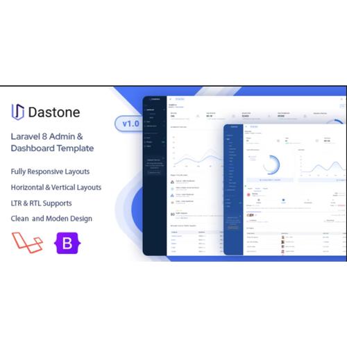 Jual Bootstrap 5 - Dastone v1.0 Premium Admin Dashboard Template (Laravel) - Flashdisk - Kab ...