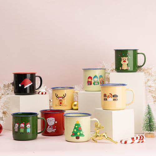 Promo Cangkir Mug / Gelas Enamel Kaleng Souvenir Hampers Natal ...