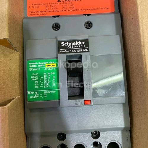 Jual SCHNEIDER MCCB BREAKER EZC100H 3P 60A 75A 80A 100A - Jakarta Pusat - Kim Electricc | Tokopedia