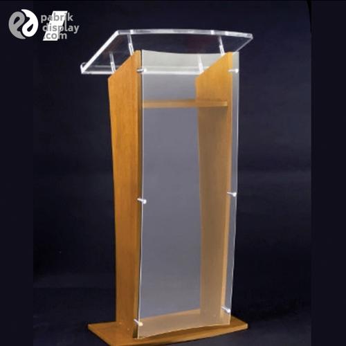Jual Acrylic Podium / Acrylic Lectren / Mimbar Akrilik - P001 - Kota ...