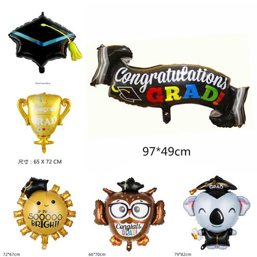 Promo Balon Foil Graduation/ Grad / Wisuda Jumbo - Toga StripeBiru ...