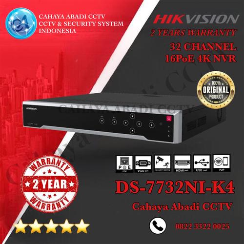 Jual NVR HIKVISION 32CH DS-7732NXI-K4 / NVR HIKVISION 32 CHANNEL NON ...
