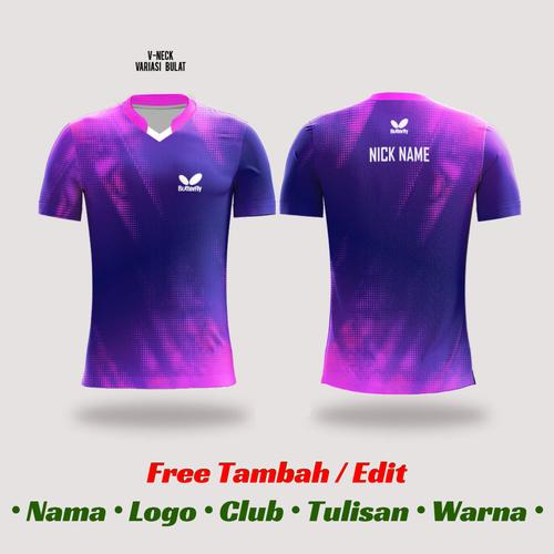 Jual Baju Pingpong | Kaos Tenis Meja | Jersey Custom Dryfit | BUTTERFLY ...
