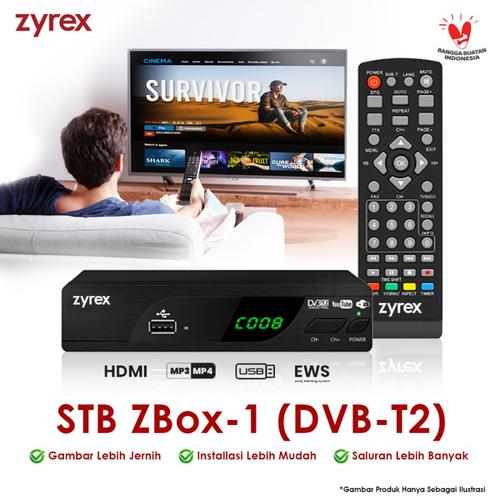 Jual STB ZYREX (DVB-T2) SET TOP BOX SNI GARANSI RESMI 1 TAHUN - Kota ...