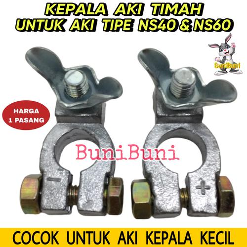 Jual Kepala Aki Mobil TIMAH Ukuran KECIL / Klem Terminal Aki N40 NS40 ...