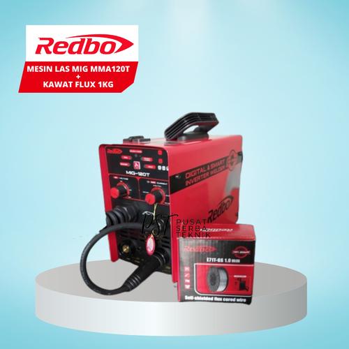 Jual Las Mig Mesin Las Mig 120T Redbo + Kawat Flux 1KG - REDBO 120T ...