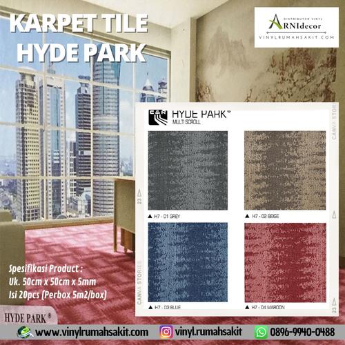 Jual Karpet TIle CNR Hyde Park Uk. 50cmx50cm Tebal 5mm - Karpet Tile Kantor - Jakarta Timur ...