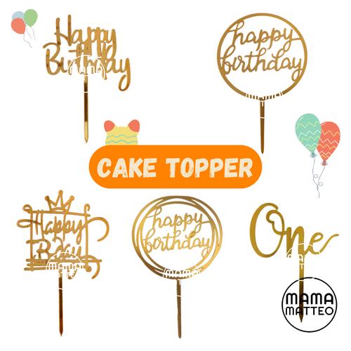 Jual Cake Topper Hiasan Kue / Dekorasi Tusukan Kue Ulang Tahun Penghias ...