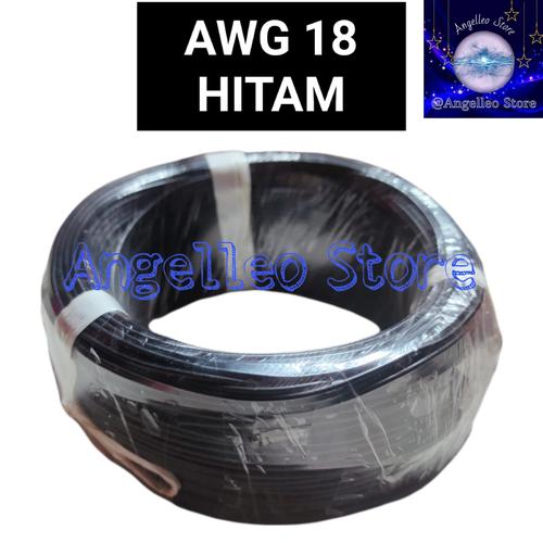 Jual Kabel AWG 18~Kabel Serabut Tunggal~TINNED CU~Tembaga Putih~Permeter - Hitam - Kota ...