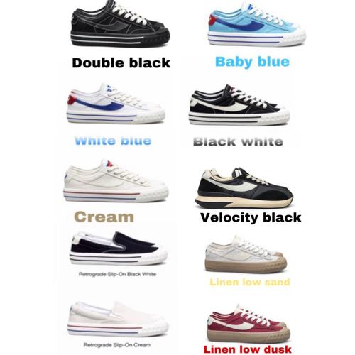 Jual sepatu compass retrograde white blue low - Slip on bw, 44 ...