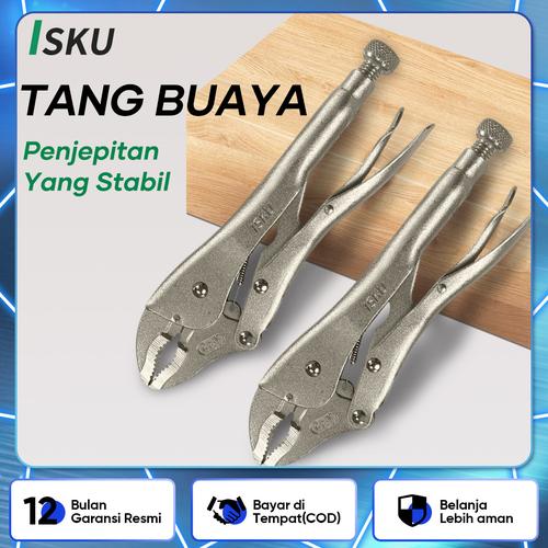 Jual ISKU Tang Buaya 7Inch Tang Buaya 10 Inch Tang Jepit Locking Plier ...