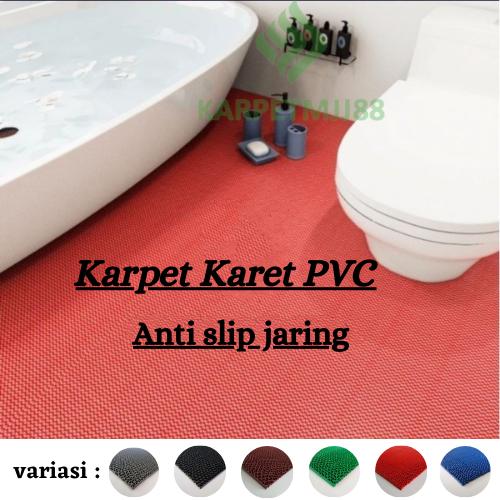 Jual Keset Karpet PVC Anti Slip jaring 45 x 100 - Merah - Kota ...