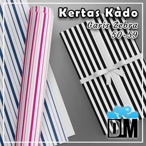 Jual Kertas Kado GARIS LURUS zebra cross line Bungkus Kemasan bergaris ...