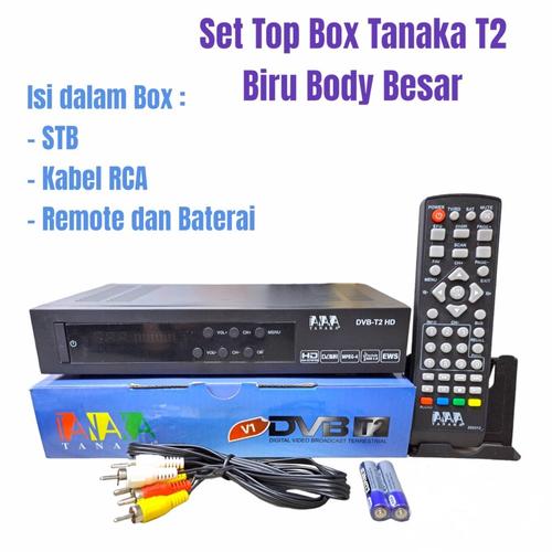 Jual Set Top Box TV Digital STB Tanaka DVB-T2 BOX BIRU - Stb + Hdmi ...