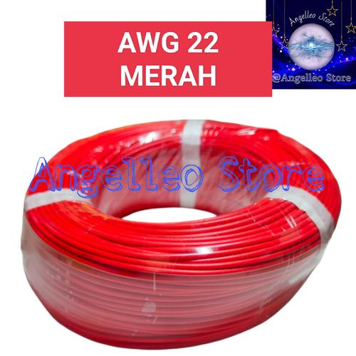 Jual Kabel AWG 22~Kabel Serabut Tunggal~TINNED CU~Tembaga Putih~Permeter - Merah - Kota ...