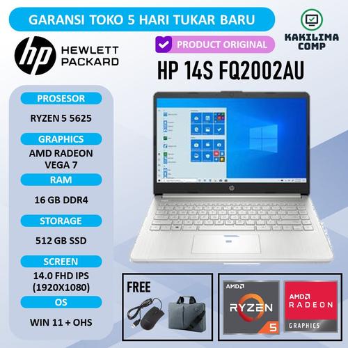 Jual HP 14s Ryzen 5 5652 Ram 8GB 512SSD Free Office Original - 8GB/512GB, NON PAKET - Kab ...